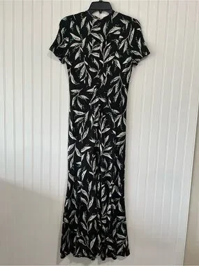 Paco Rabanne | Dresses | Paco Rabanne Black Midi Dress With White And ...